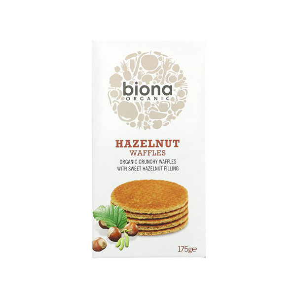 Biona Organic Hazelnut Waffles (175g)
