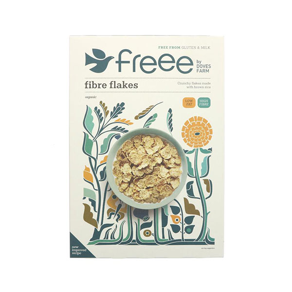 Doves Farm Organic Gluten Free Fibre Flakes (375g)