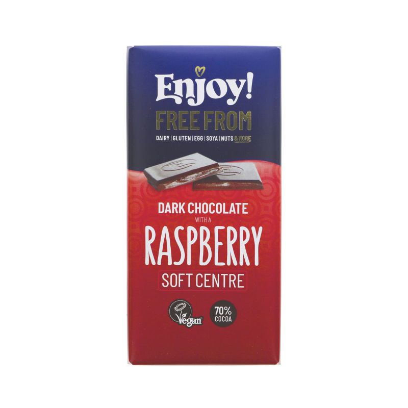 Enjoy! Dark Chocolate Raspberry Bar (70g)