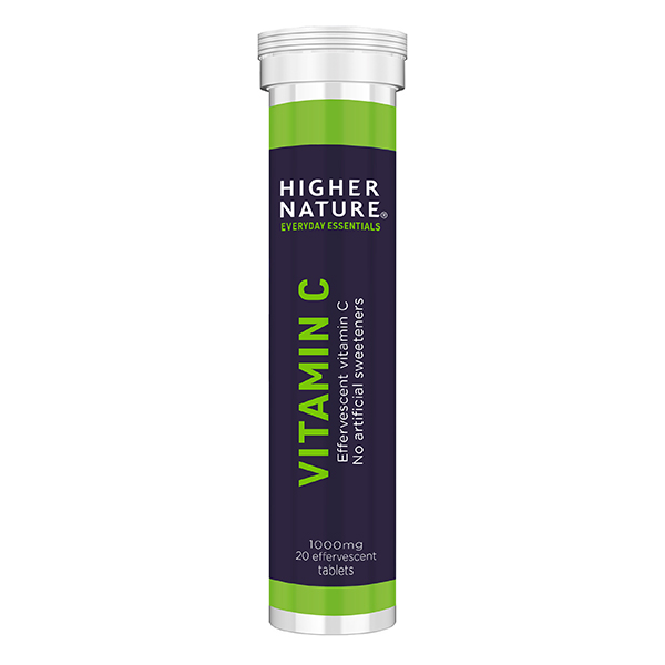 Higher Nature Effervescent Vitamin C Tablets 1000mg (20 tabs)