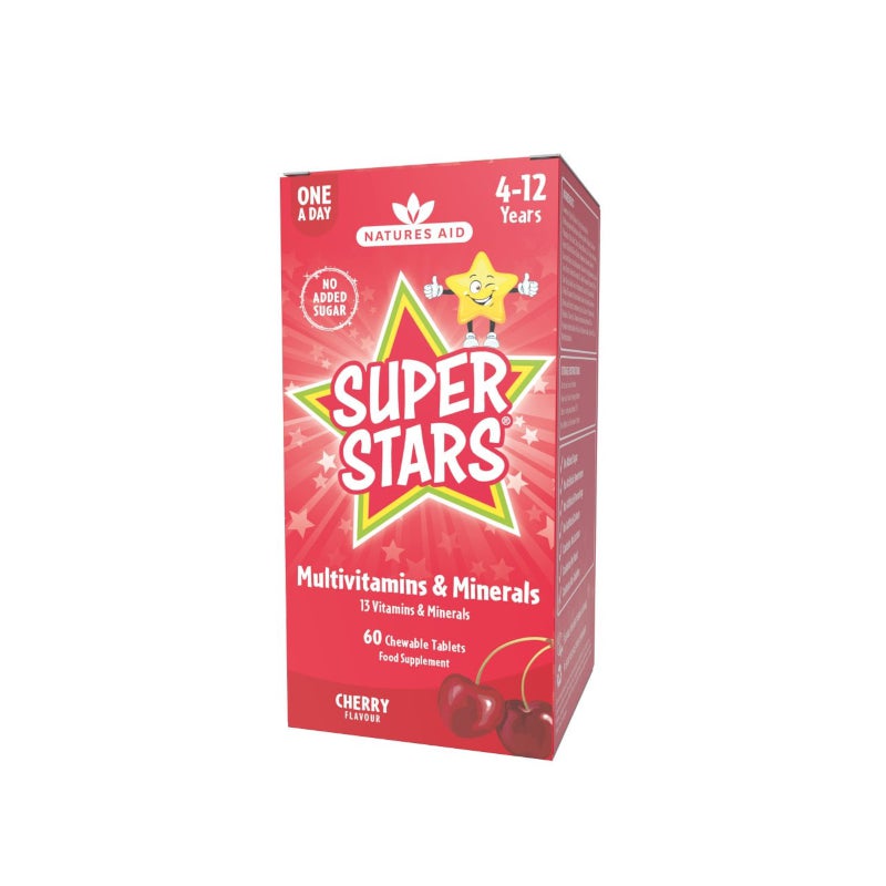 Natures Aid Super Stars Multivitamin (60 chewable tablets)