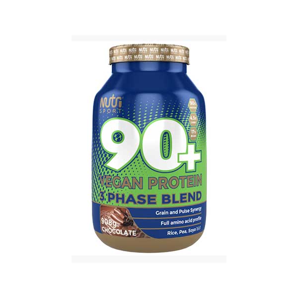 Nutri Sport 90+ Vegan Protein 3 Phase Blend Chocolate Flavour (908g)