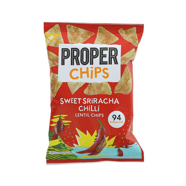 Proper Chips Sweet Sriracha Chilli Lentil Chips (20g)